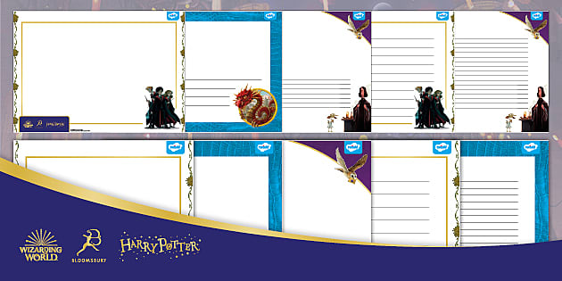 FREE! - The Magical World of Harry Potter Page Borders | Twinkl